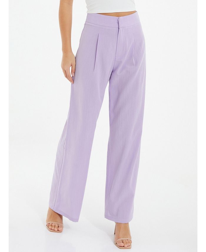 QUIZ Women's Linen Palazzo Trouser - Macy's
