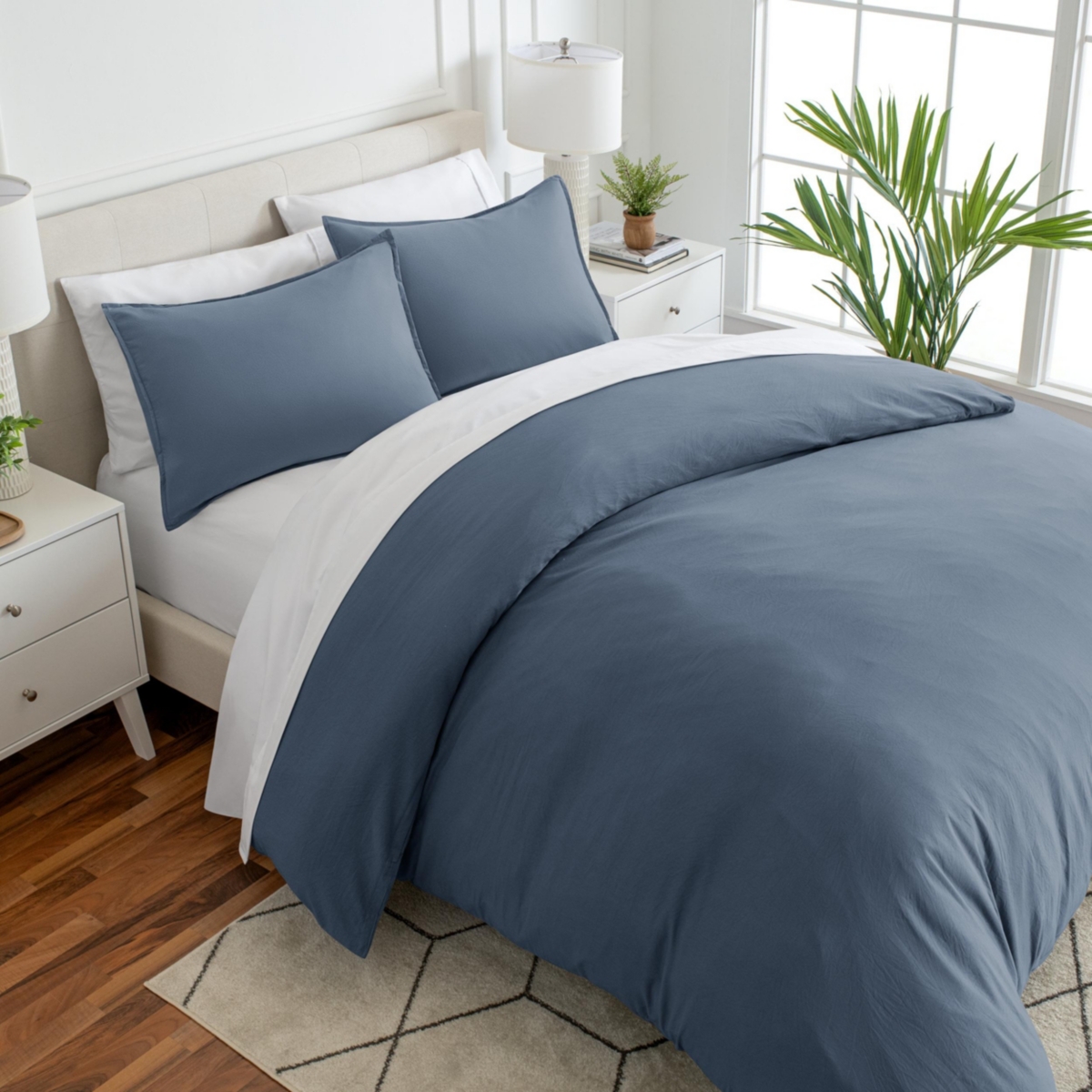 Click here for Bare Home Ultra-Soft Sand washed King Duvet Cover... prices