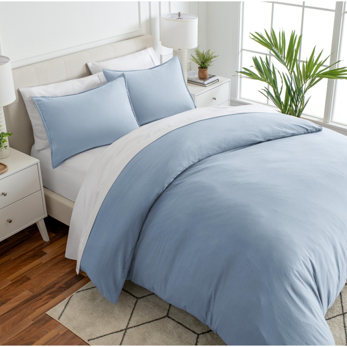 Click here for Bare Home Ultra-Soft Sand washed King Duvet Cover... prices