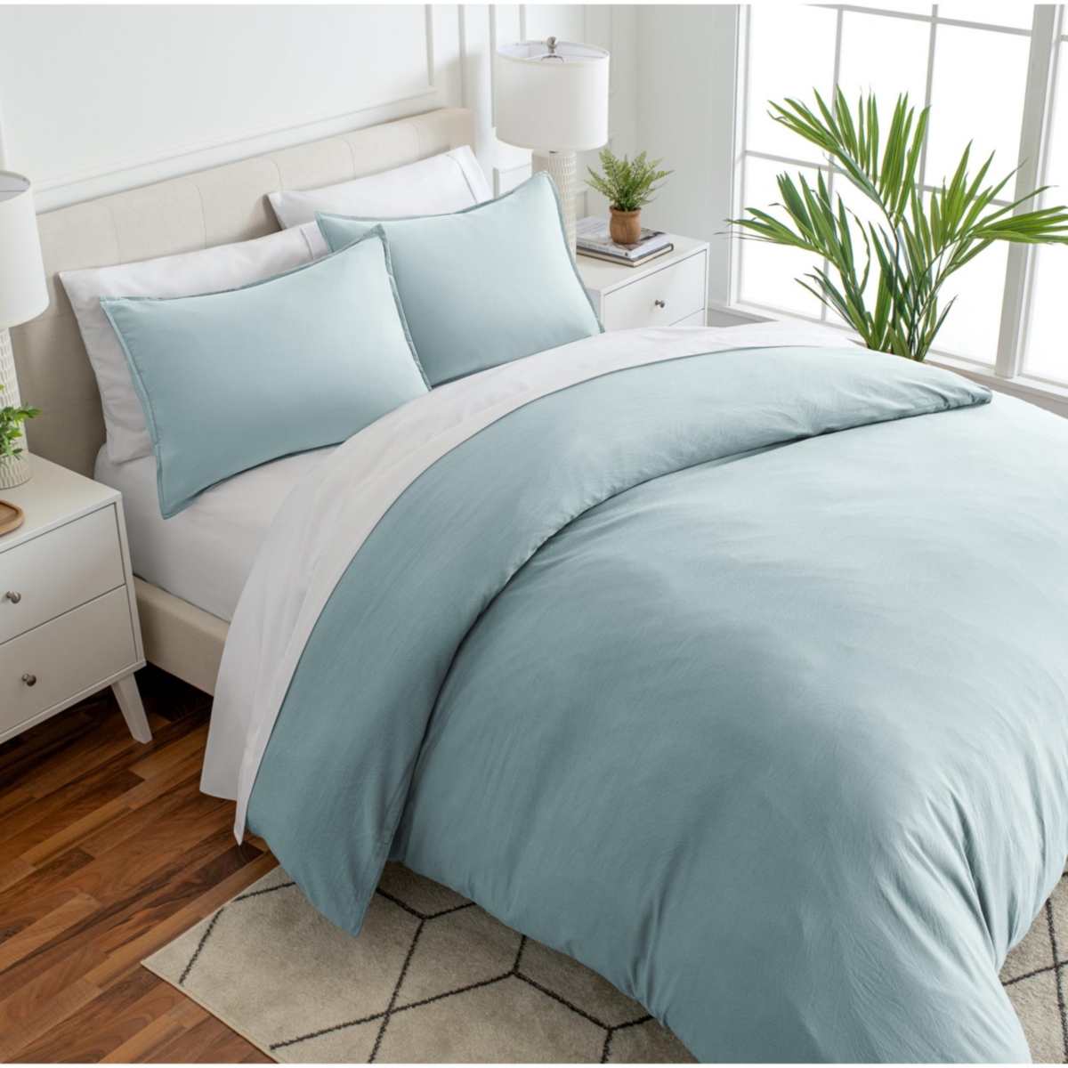 Click here for Bare Home Ultra-Soft Sand washed King Duvet Cover... prices