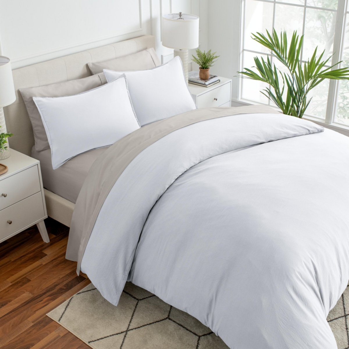 Click here for Bare Home Ultra-Soft Sand washed King Duvet Cover... prices