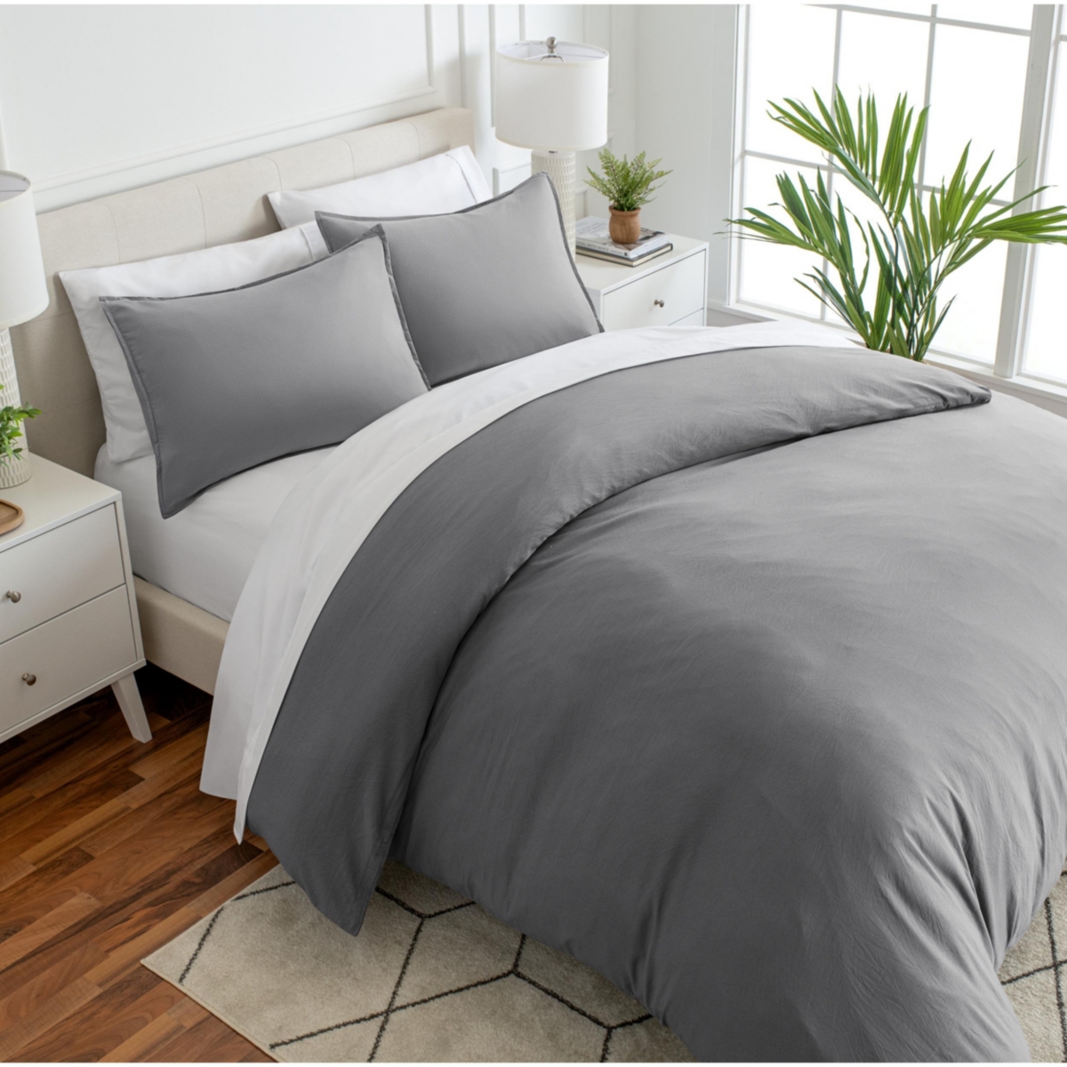 Click here for Bare Home Ultra-Soft Sand washed King Duvet Cover... prices