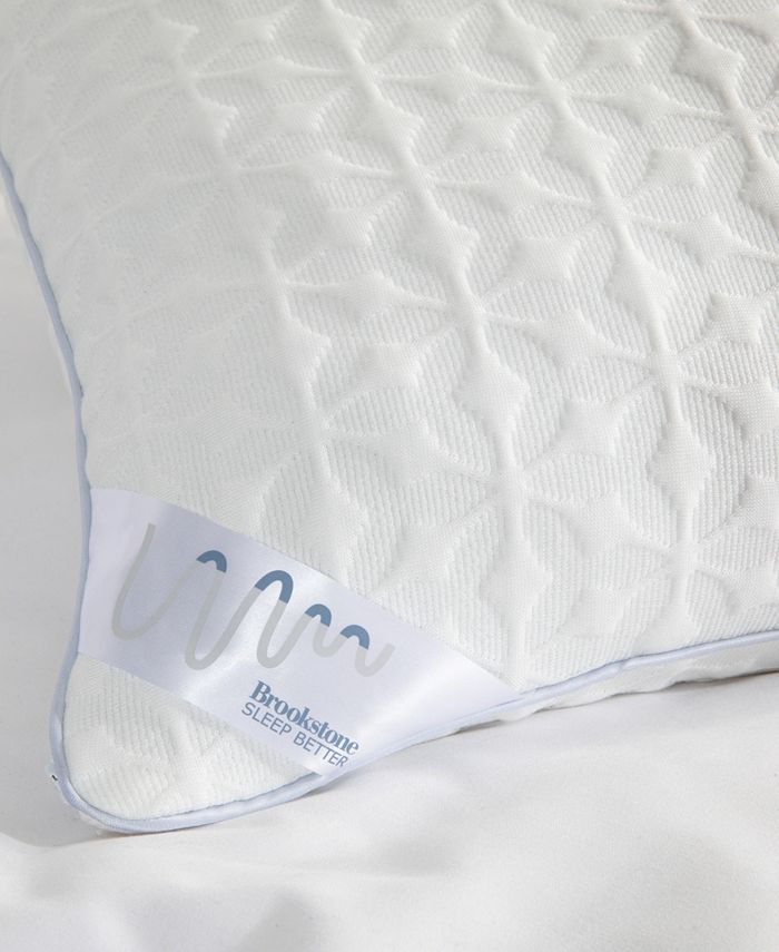 Brookstone Just Right Memory Foam and Plush Fiberfill Pillow, 20 x 28 ...