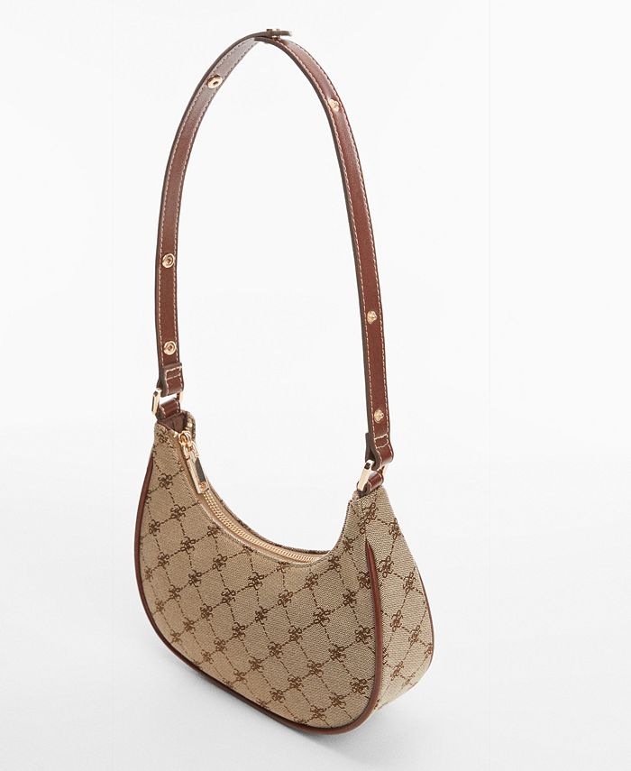 MANGO Women's Jacquard Shoulder Bag - Macy's