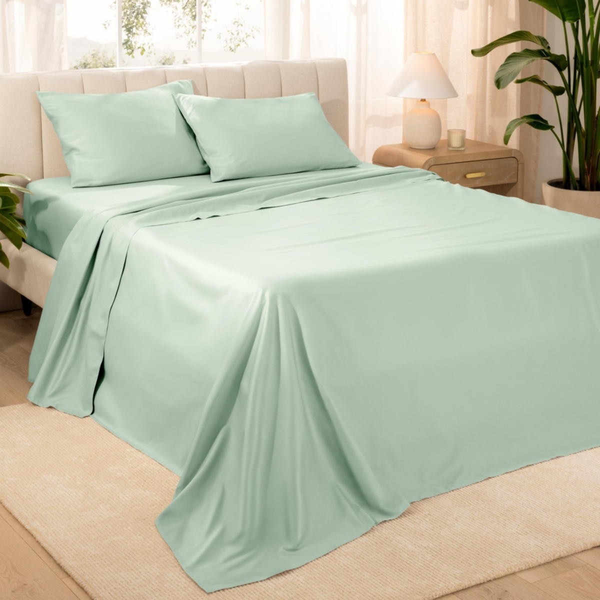Click here for Bare Home Sateen Sheet Set - Willow prices