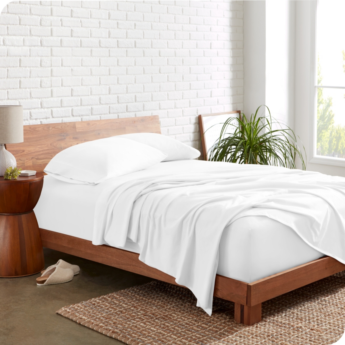 Click here for Bare Home Organic Jersey Sheet Set - White prices