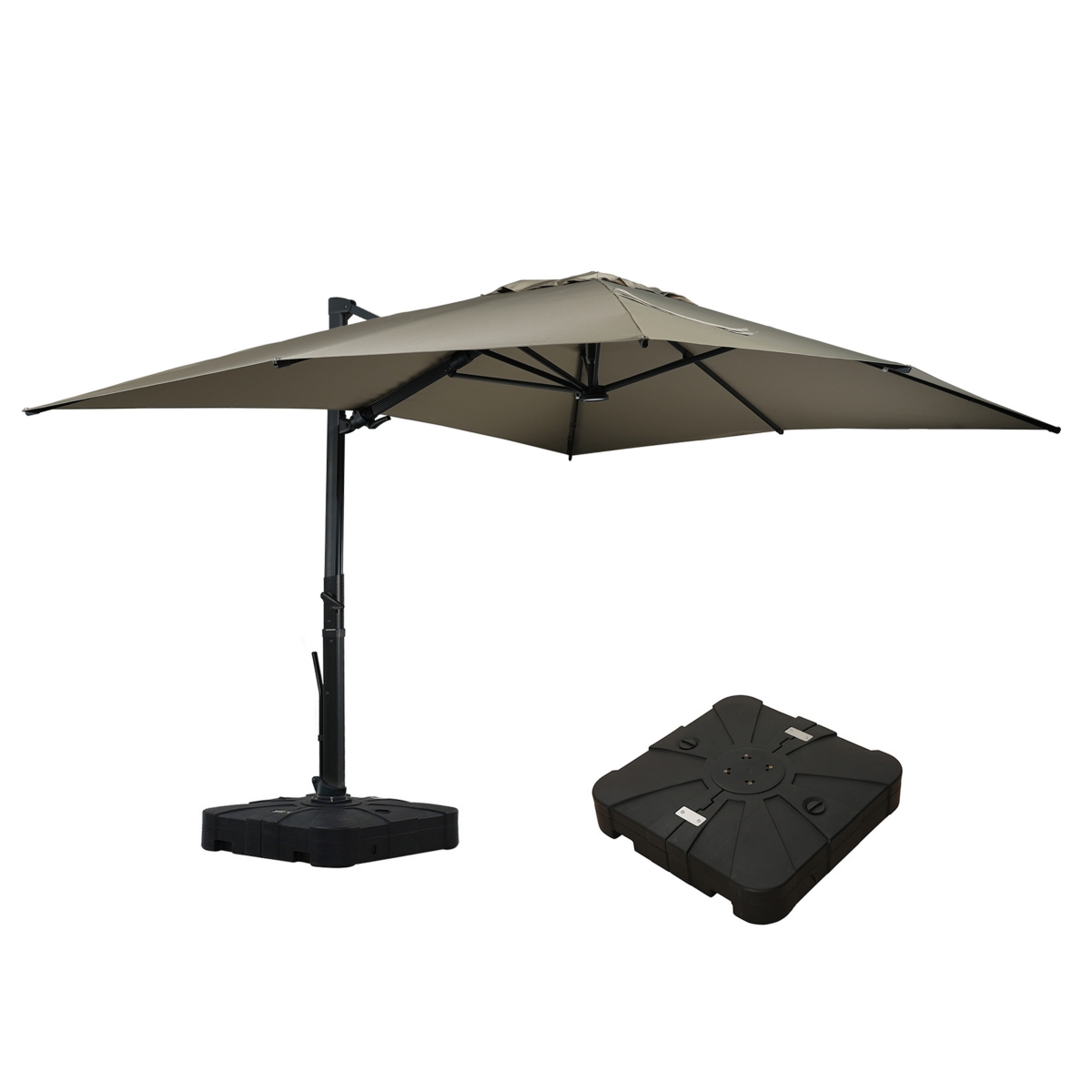 Click here for Mondawe 156W x 120D Rectangular Cantilever Umbrell... prices