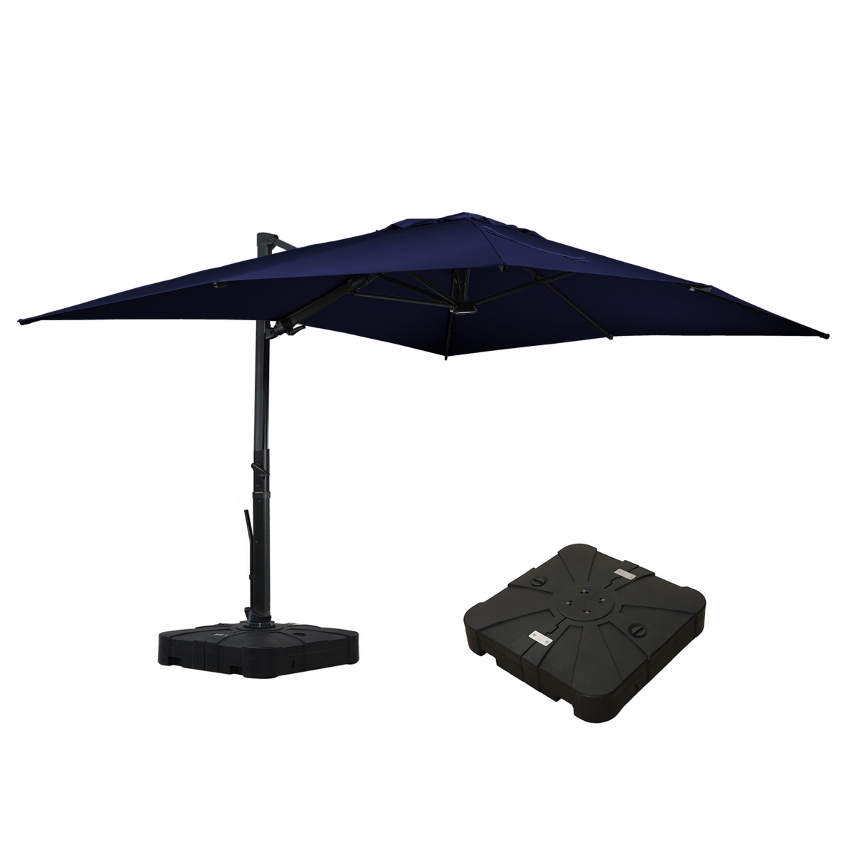 Click here for Mondawe 156W x 120D Rectangular Cantilever Umbrell... prices