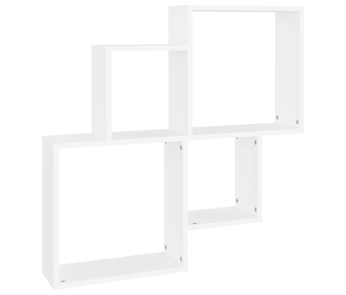 Click here for vidaXL Wall Cube Shelf White 31.5x5.9x30.9 Enginee... prices
