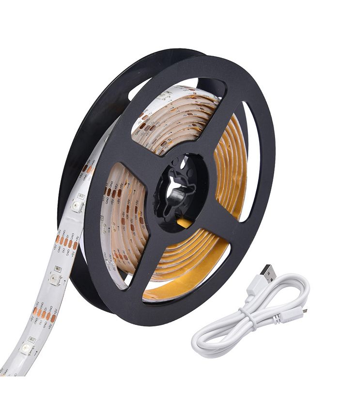 Yescom 6.6 Ft LED Strip Light Extension Color Changing Voice Music ...