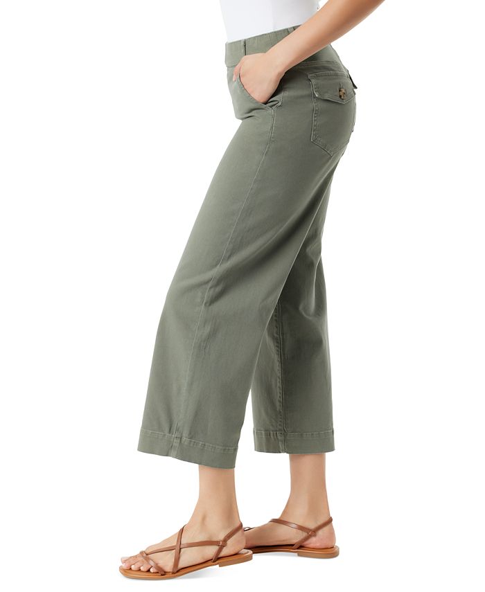 Gloria Vanderbilt Womens Shape Effect Wide Leg Cropped Pants Macys