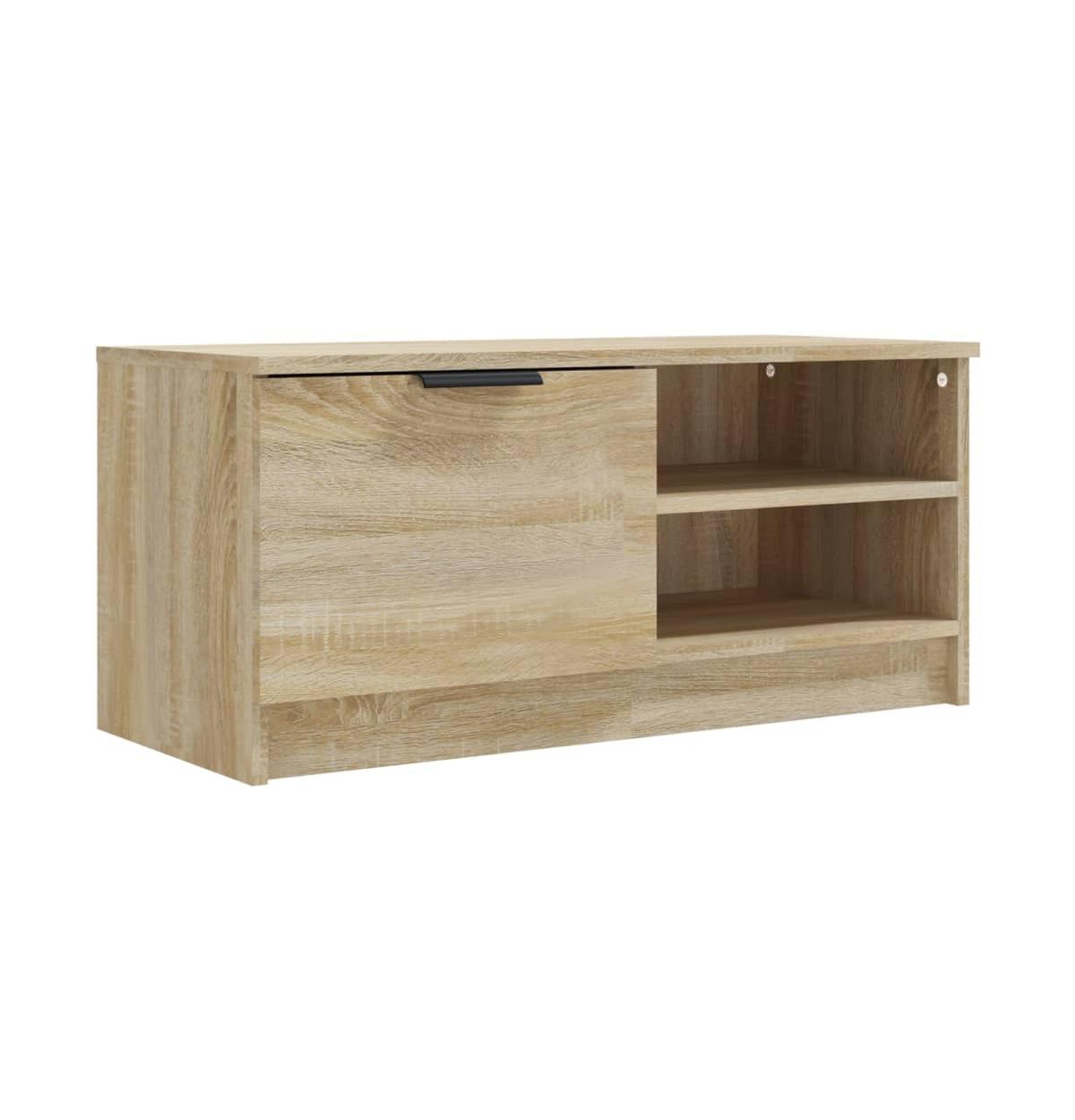 Click here for Tv Stand Sonoma Oak 31.5x13.8x14.4 Engineered Wood... prices