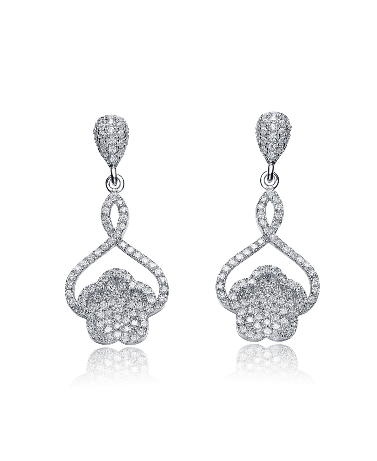 Click here for Sterling Silver White Gold Plated Cubic Zirconia P... prices