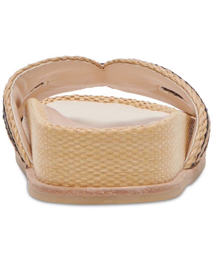 Dolce Vita Women's Selda Raffia Slide Footbed Sandals - Macy's