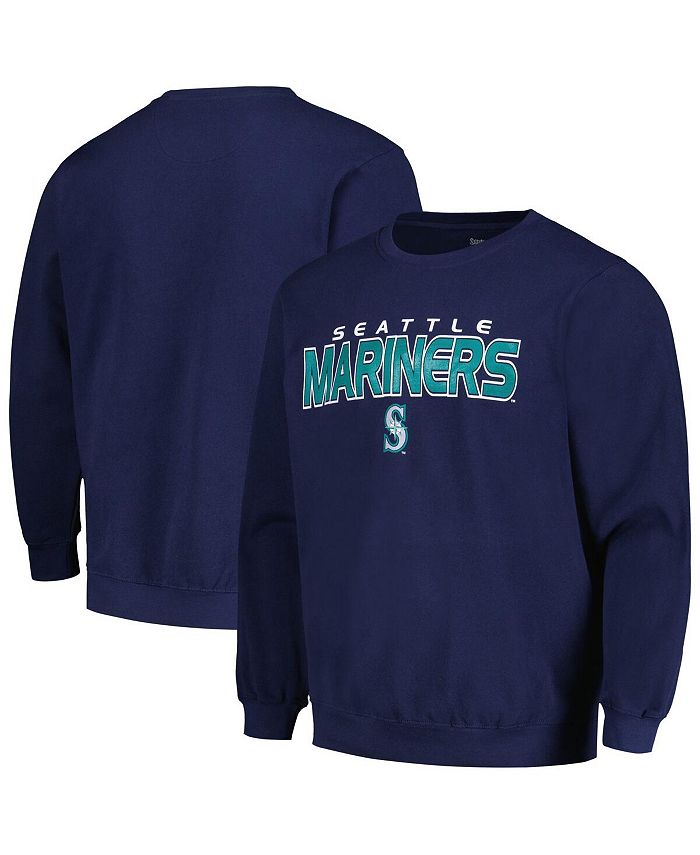Stitches Men's Navy Seattle Mariners Pullover Sweatshirt - Macy's