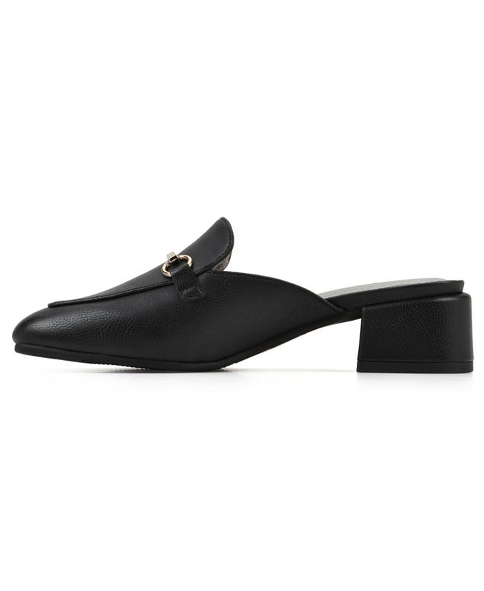 Cliffs by White Mountain Quin Low Block Heeled Mule - Macy's