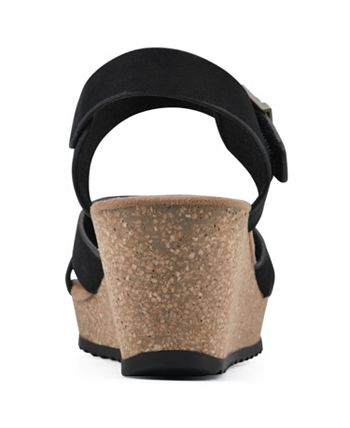 White Mountain Women's Prezo Footbed Wedge Sandals - Macy's
