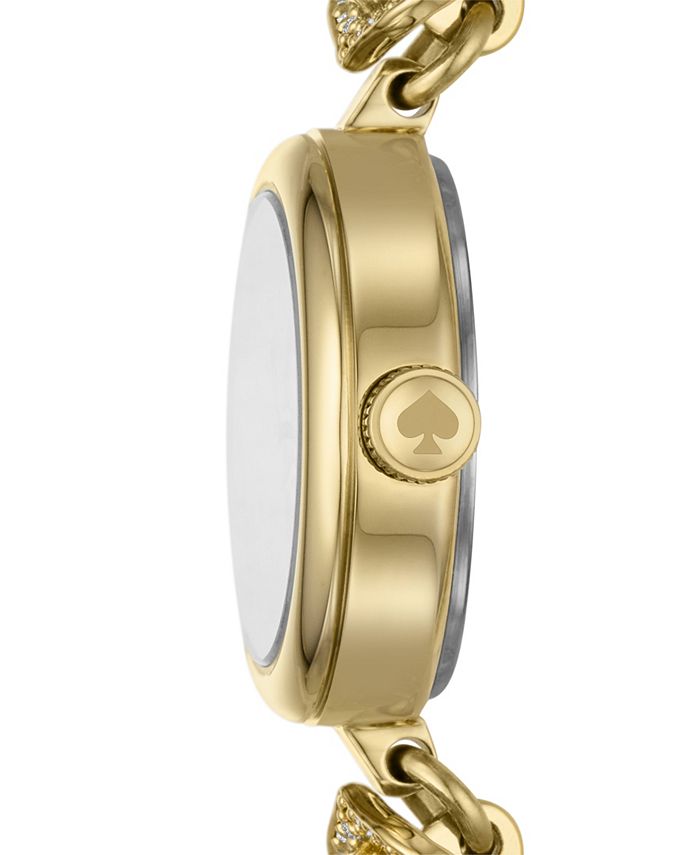 kate spade new york Women's Monroe Three Hand Gold-Tone Stainless Steel ...