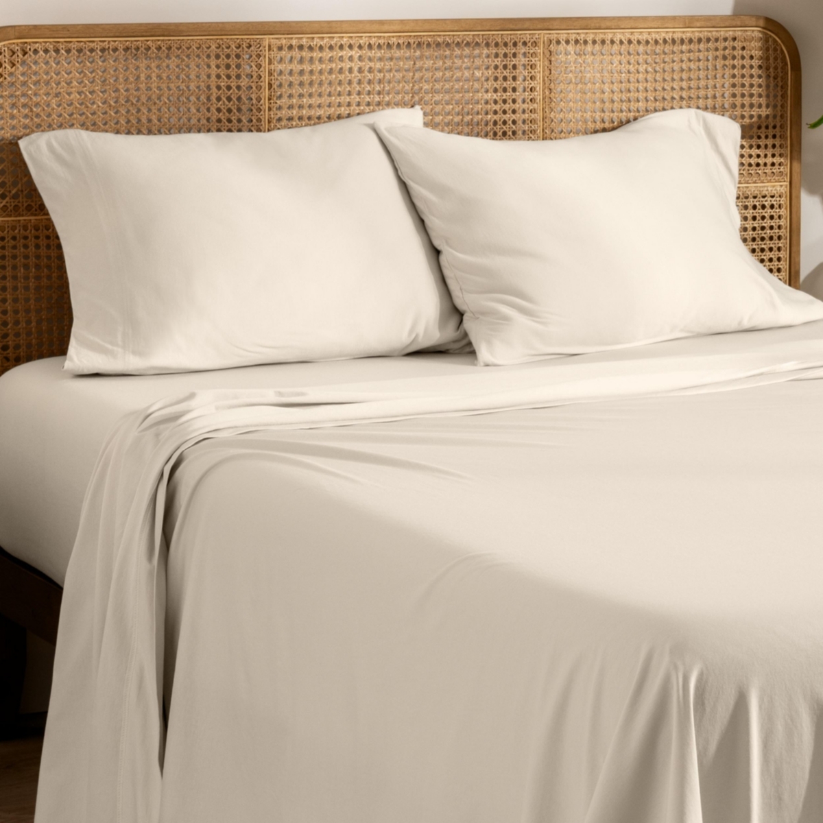 Click here for Bare Home Organic Jersey Sheet Set - Sand prices
