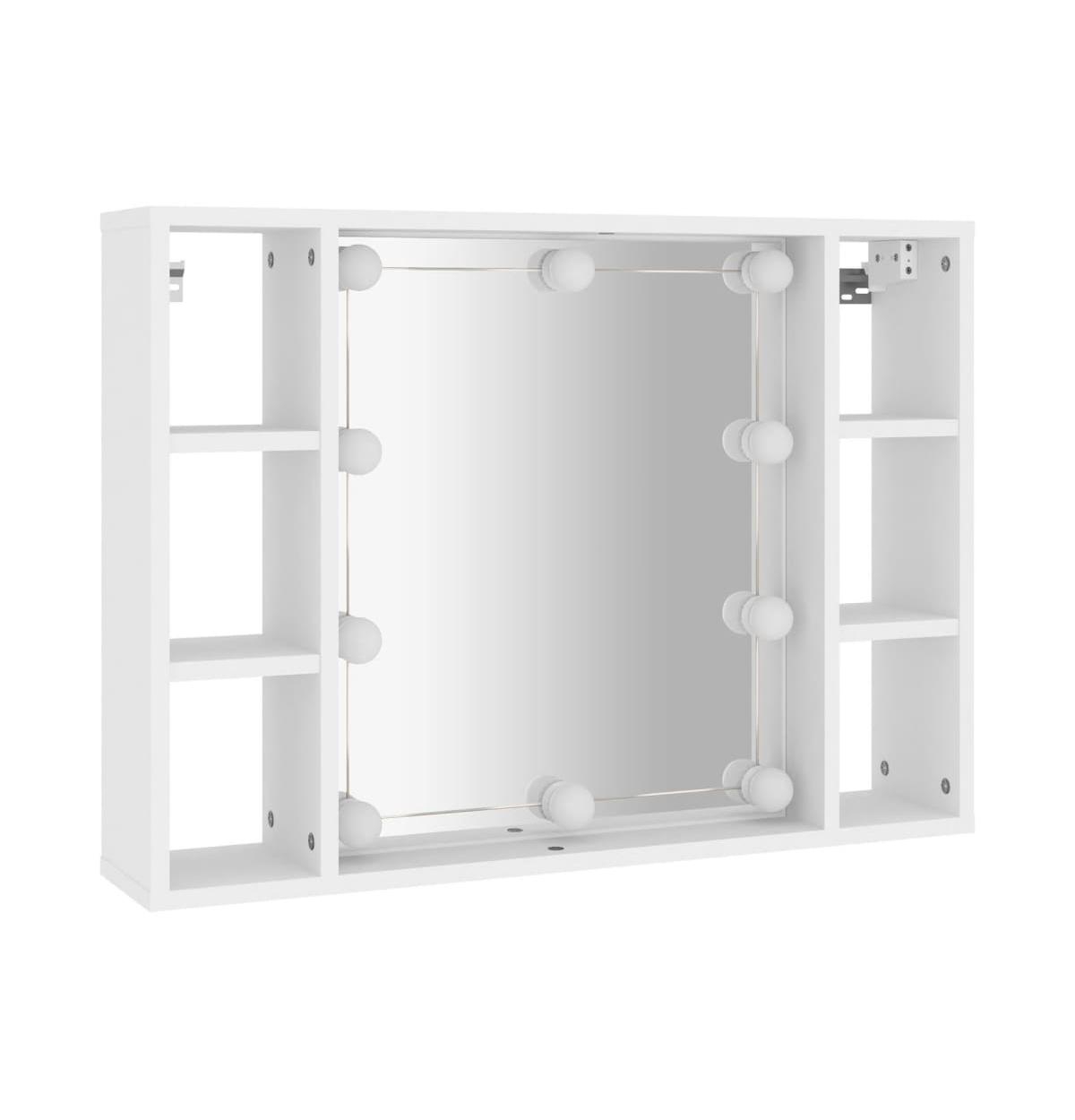 Click here for Mirror Cabinet with Led White 29.9x5.9x21.7 - Whit... prices
