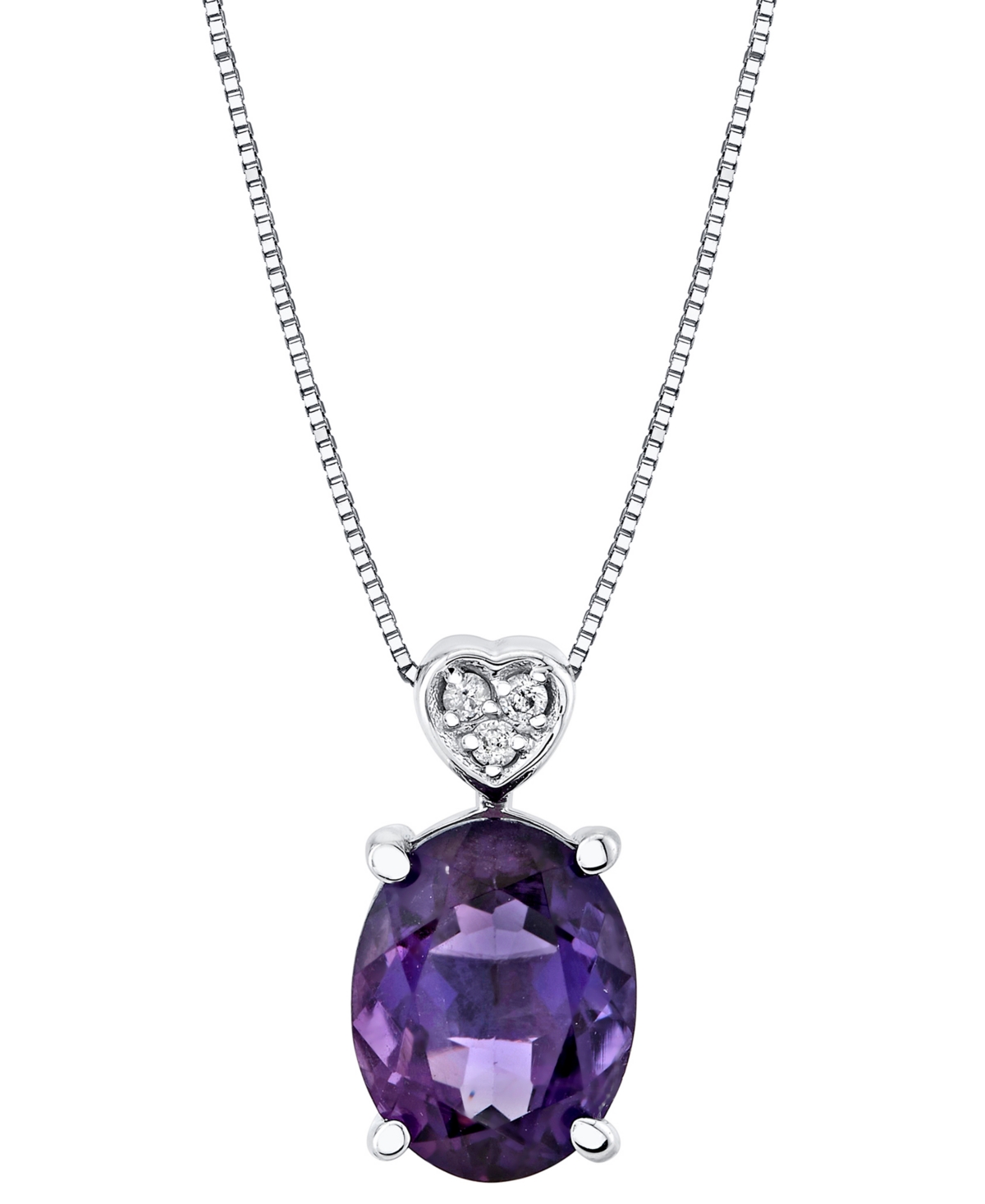 Click here for Amethyst (1-3/4 ct. t.w.) & Diamond Accent Oval 18... prices