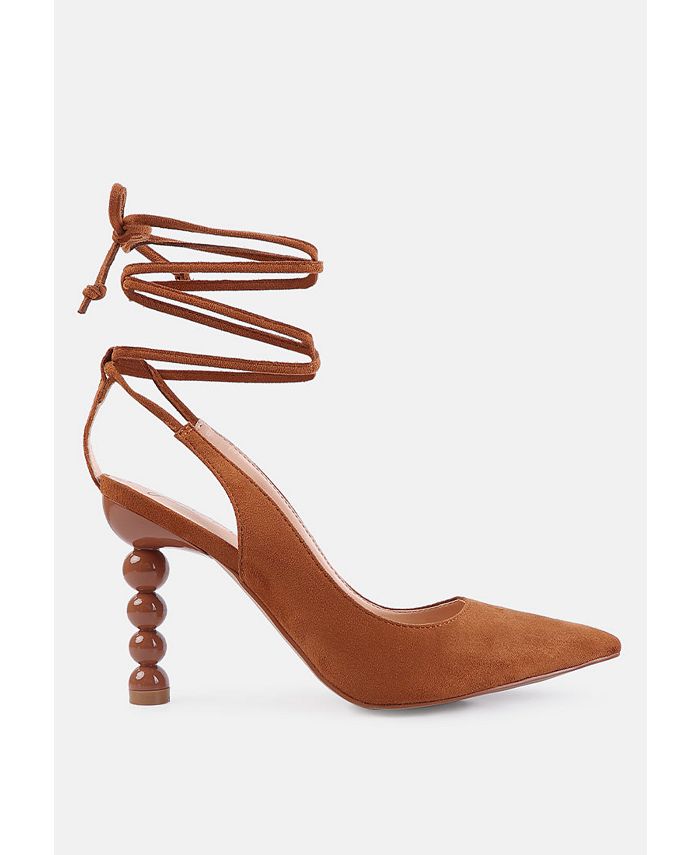 London Rag Women's Spiced Night Fantasy Heel Lace-Up Sandals - Macy's