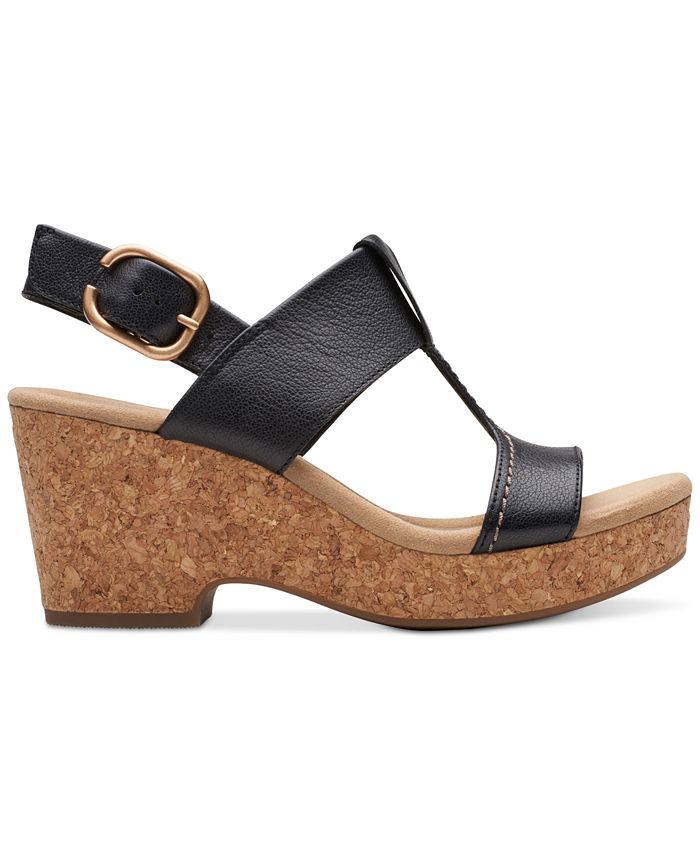 Clarks Giselle Style Wedge Heel Platform Sandals - Macy's