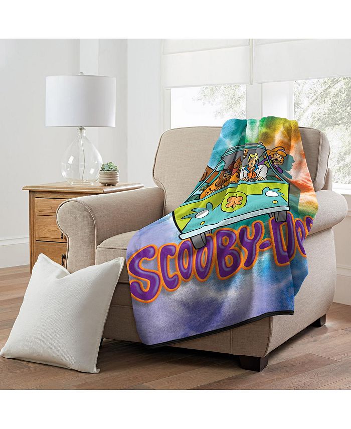 Scooby-Doo Scooby Doo Tie Dye Gang Mystery Machine Fleece Super Plush ...