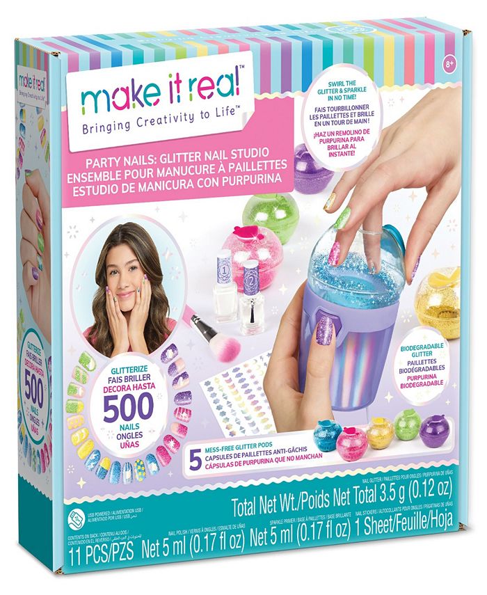 Make It Real Party Nails Glitter Nail Studio - Macy's