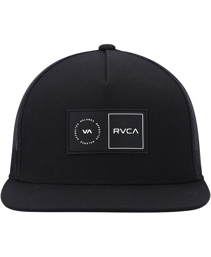RVCA Men's Black Platform Trucker Snapback Hat - Macy's