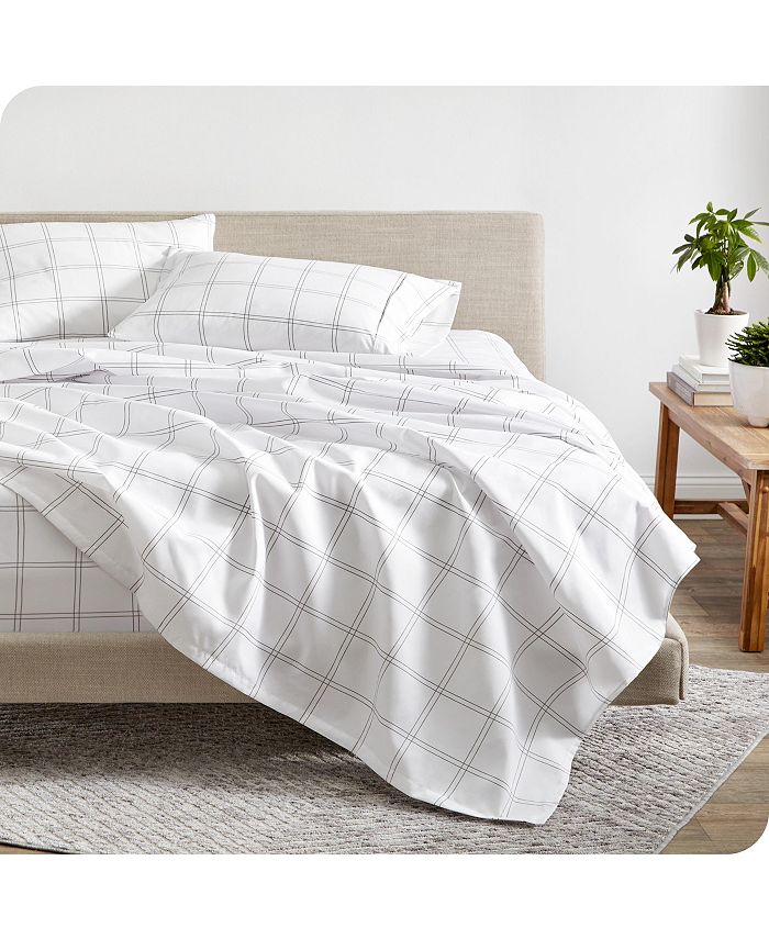 Bare Home Ultra-Soft Double Brushed Print King Sheet Set - Macy's