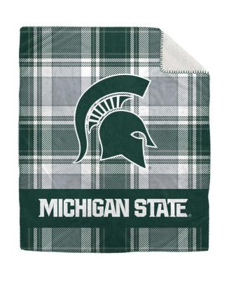 Pegasus Home Fashions Michigan State Spartans 50" x 60" Plaid Flannel ...