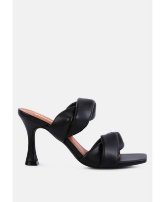 Glam Girl Twisted Strap Spool Heel Sandals - Macy's