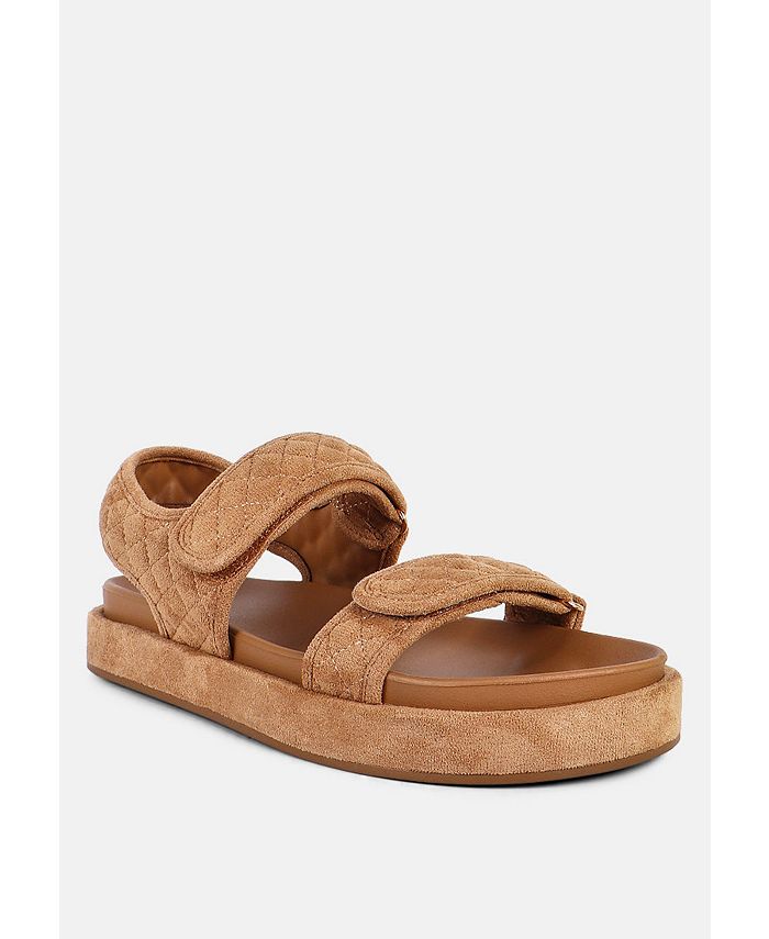 London Rag Anvil quilted platform sandals - Macy's