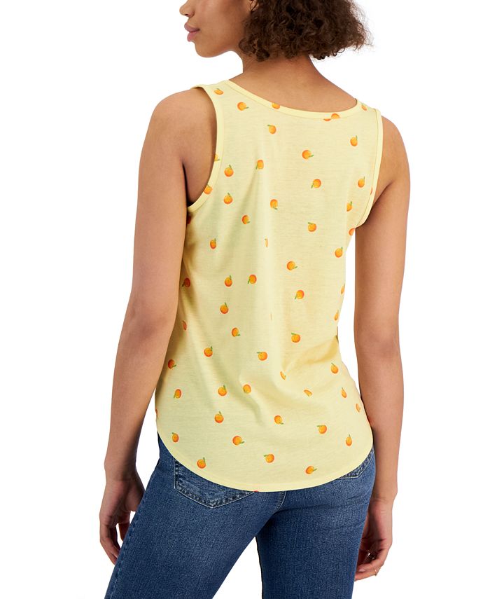 Rebellious One Juniors' Oranges Tie-Front Tank Top - Macy's