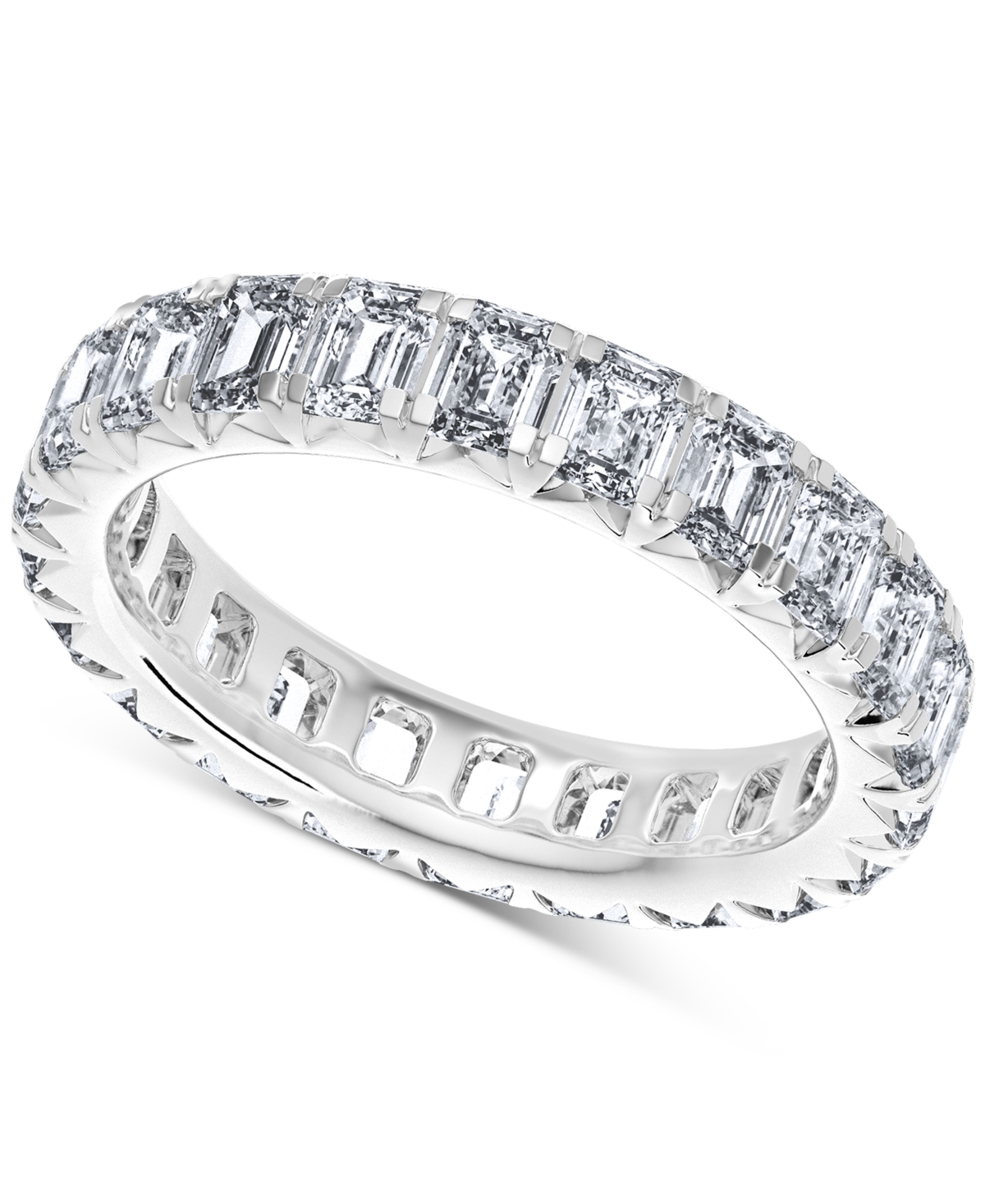 Click here for Diamond Emerald-Cut Eternity Band (4 ct. t.w.) in... prices