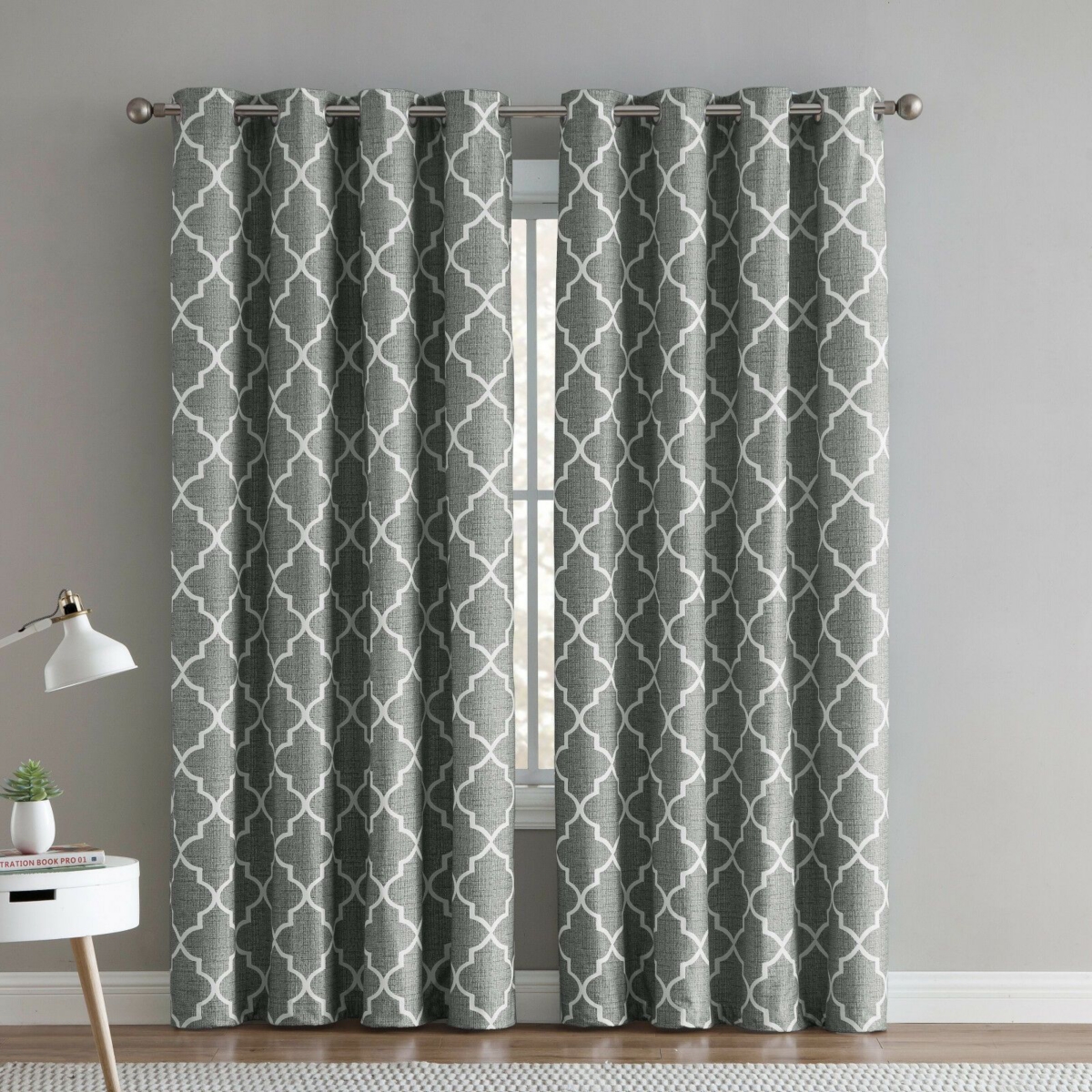 Click here for Kate Aurora 2 Piece 100 Full Blackout Trellis Grom... prices