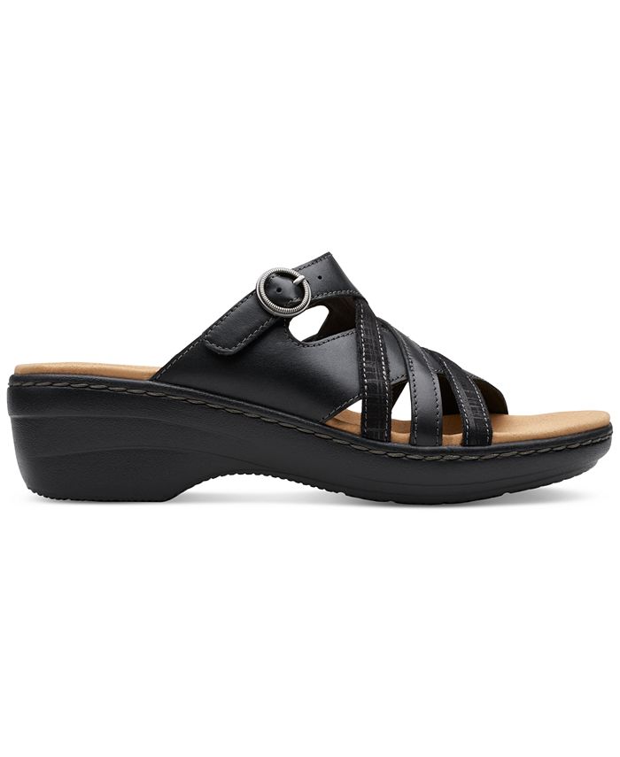 Clarks Merliah Holly Strappy Wedge Heel Platform Sandals - Macy's