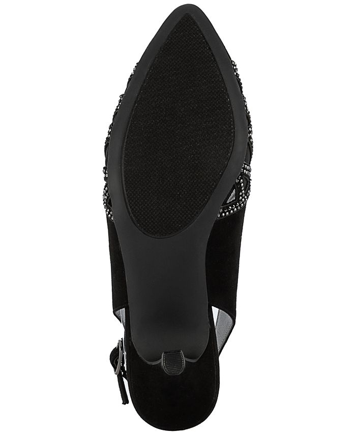 Jones New York Women's Gillis Embellished Slingback Pumps - Macy's