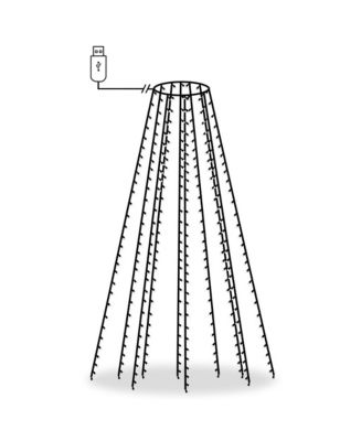 Christmas Tree Net Lights with 250 LEDs Colorful 98.4" - Macy's