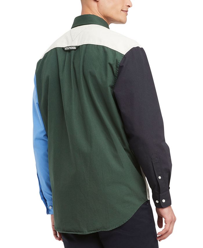 Tommy Hilfiger Men's Colorblocked Shirt - Macy's