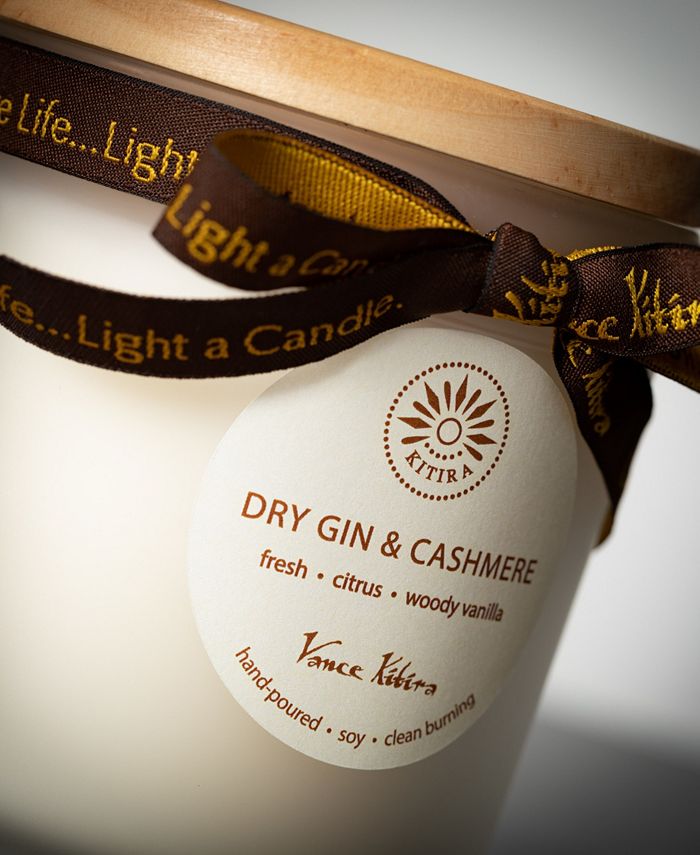 Vance Kitira 4" Dry Gin and Cashmere Candle - Macy's