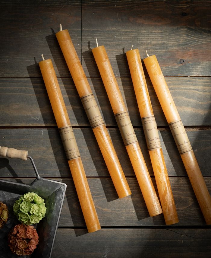 Vance Kitira 12" Timber Tapers, Set of 12 - Macy's