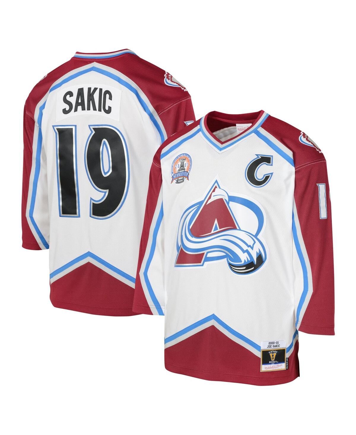 Click here for Big Boys Mitchell & Ness Joe Sakic White Colorado... prices