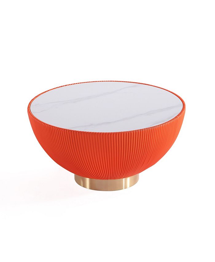 Manhattan Comfort Anderson 2-Piece Leatherette Upholstered Coffee Table ...