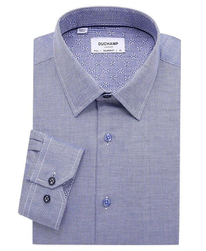 Duchamp London Men's Textured Dress Shirt - Macy's