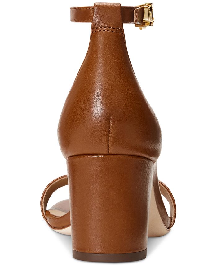 Lauren Ralph Lauren Women's Logan Block Heel Dress Sandals - Macy's