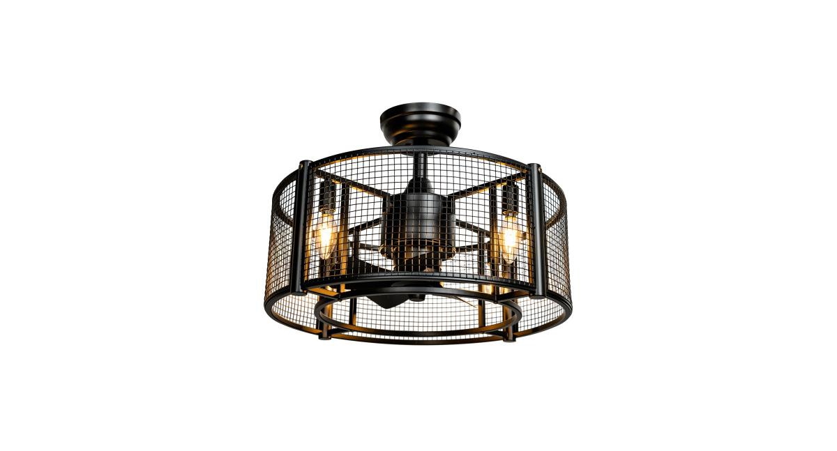 Click here for 20 Inch Caged Bladeless Ceiling Fan with Light Rev... prices