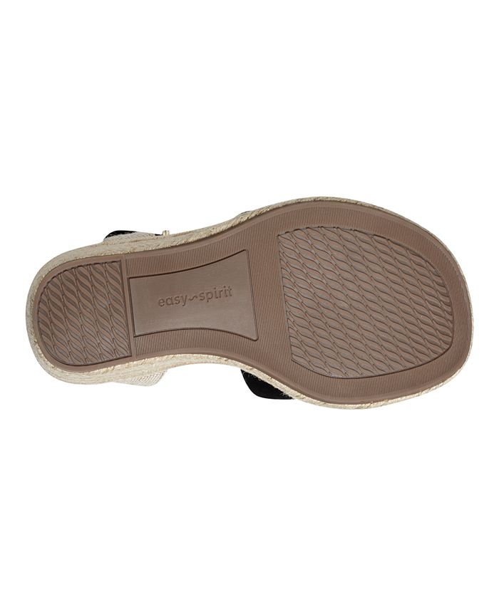 Easy Spirit Women's Shandra Ankle Strap Round Toe Wedge Sandals - Macy's