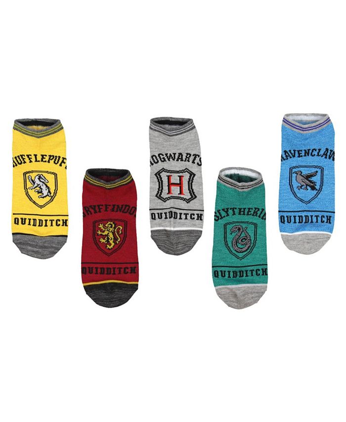 Harry Potter Socks Adult Unisex Hogwarts Quid ditch No Show Ankle Socks ...